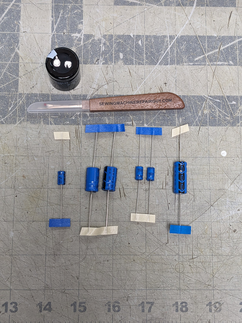 Husqvarna Viking Designer SE Capacitor Repair Kit (Full kit, 7 Include ...